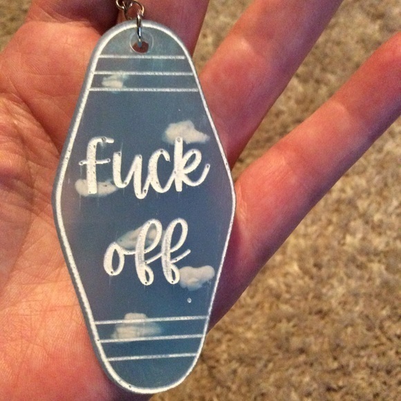 Hand Crafted | Accessories | Handmade Sky Clouds Retro Hotel Key Chain ...